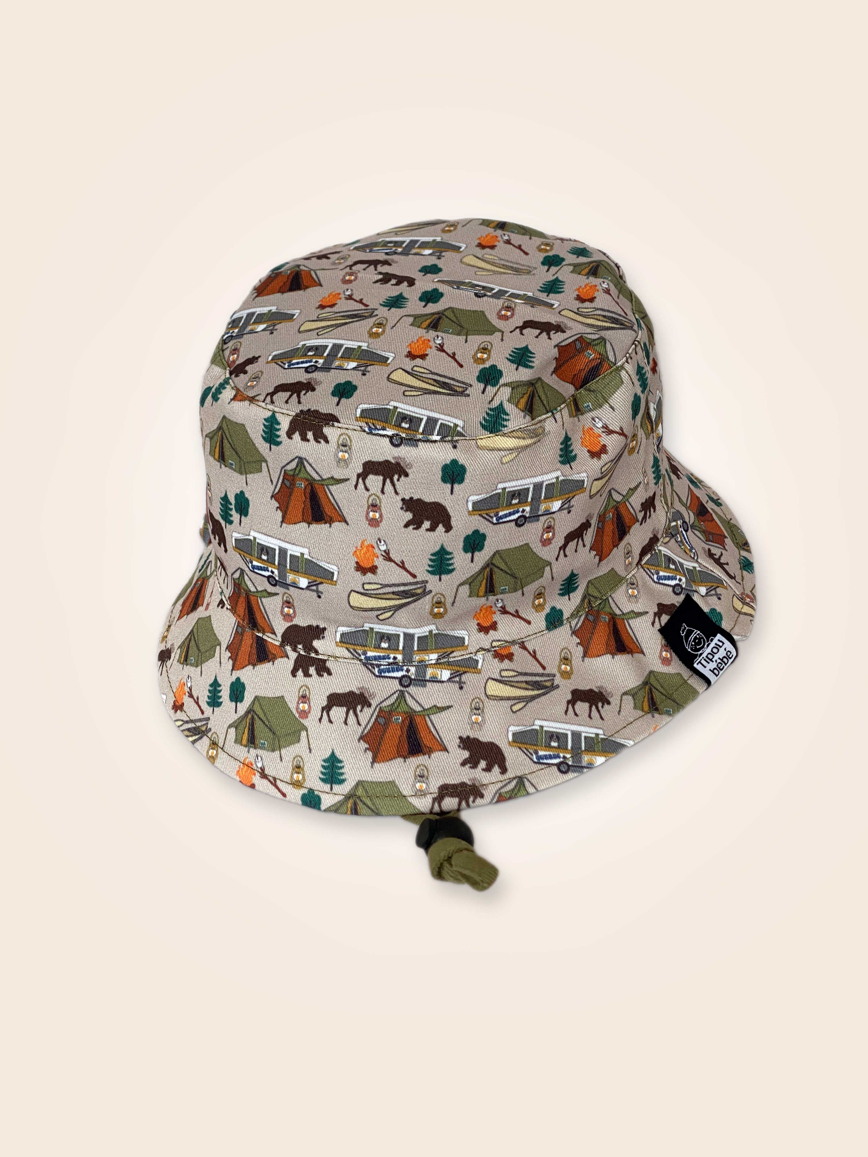 Reversible Bucket Hat : Wilderness Camping – Tipou bébé